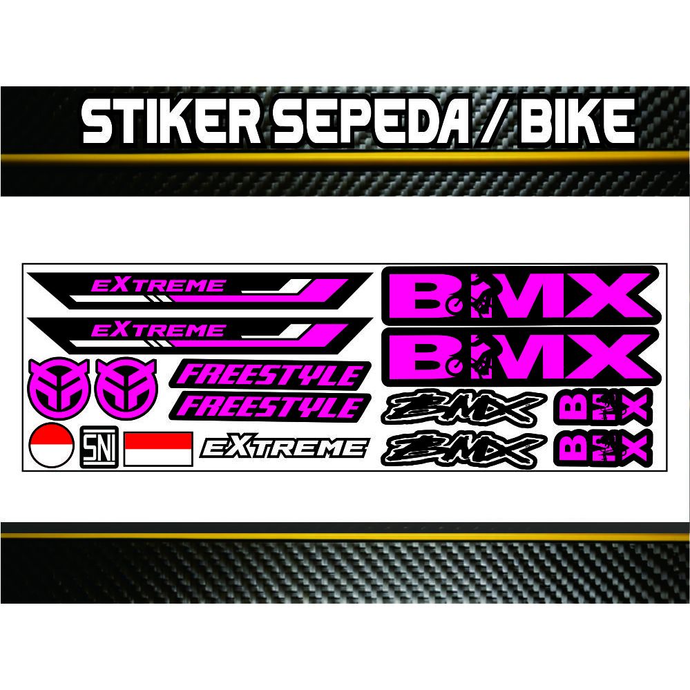 Jual COD STIKER STRIPING SEPEDAH VARIASI BMX TERBARU SIMPLE MOTIF NEW ...