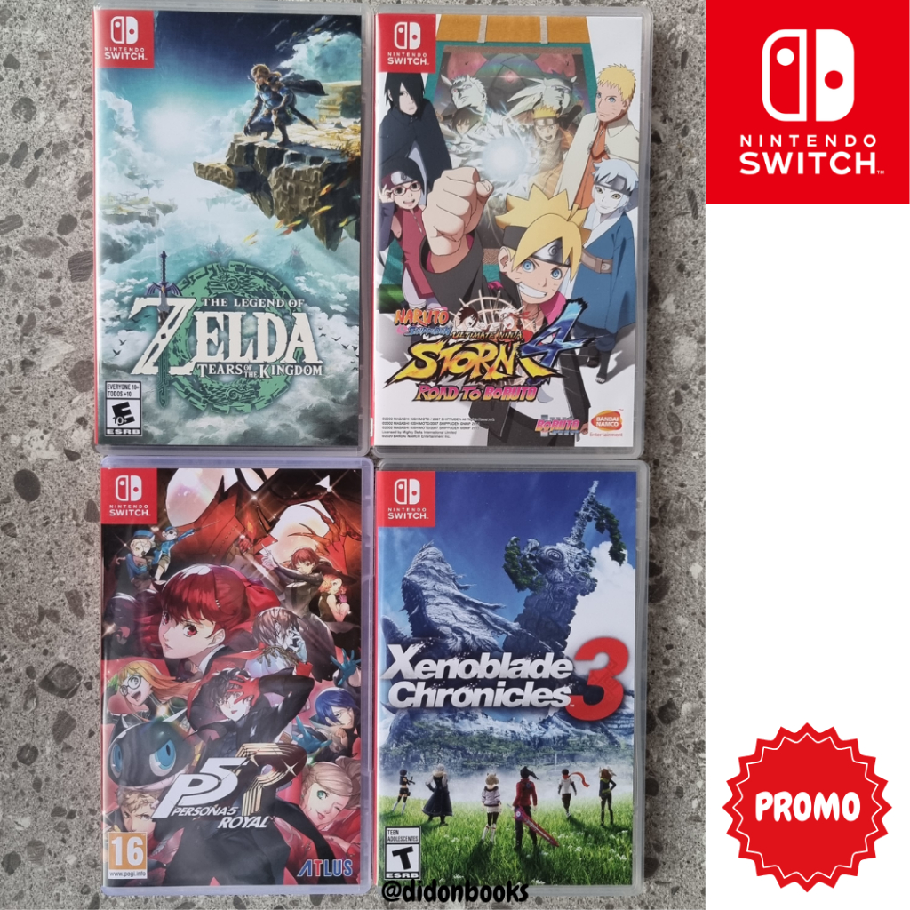 Jual GAME NINTENDO SWITCH BEKAS ZELDA TEARS OF KINGDOM, NARUTO ULTIMATE ...