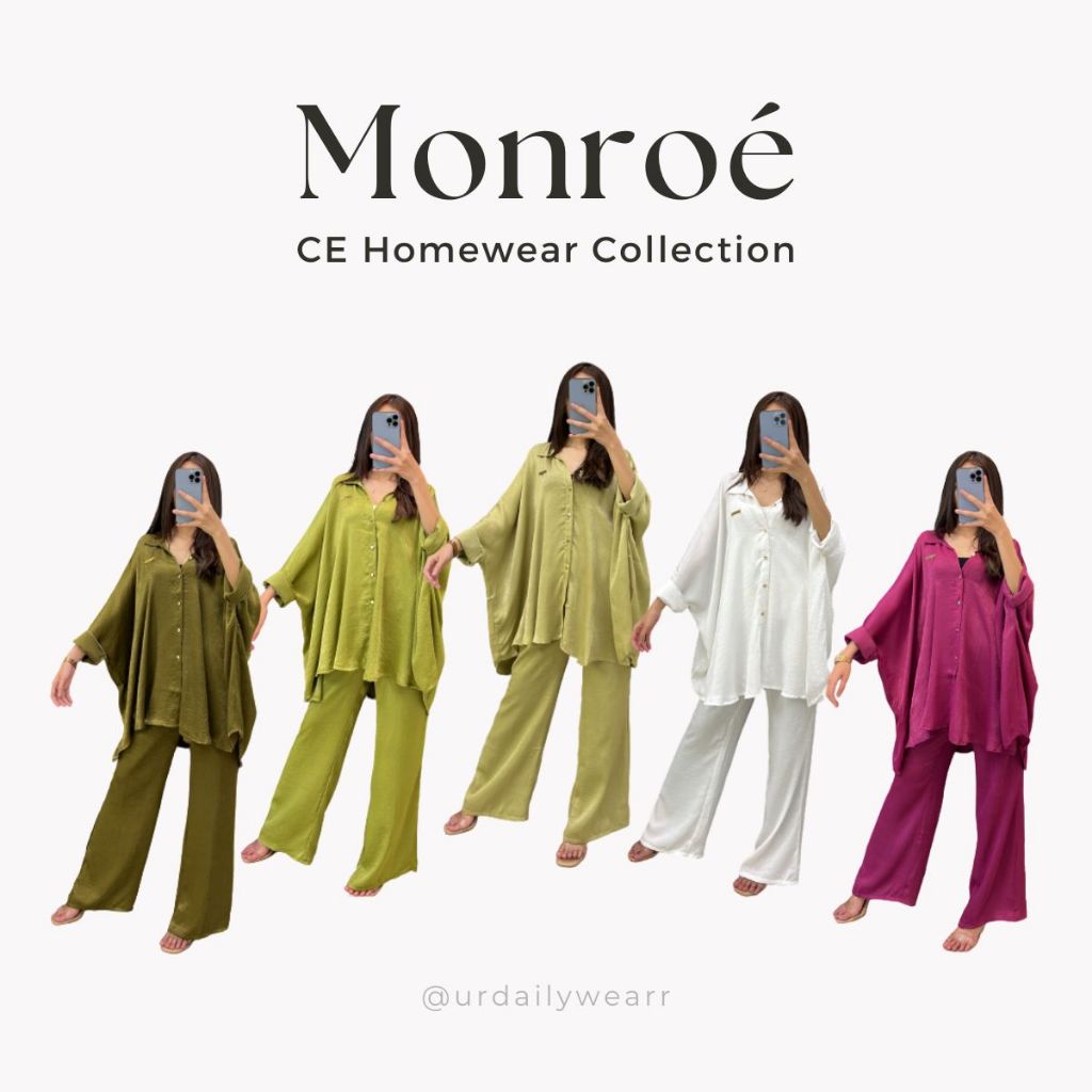 Jual Daily Set CE Homewear One Set Pajamas Katun Rayon Premium Lengan ...
