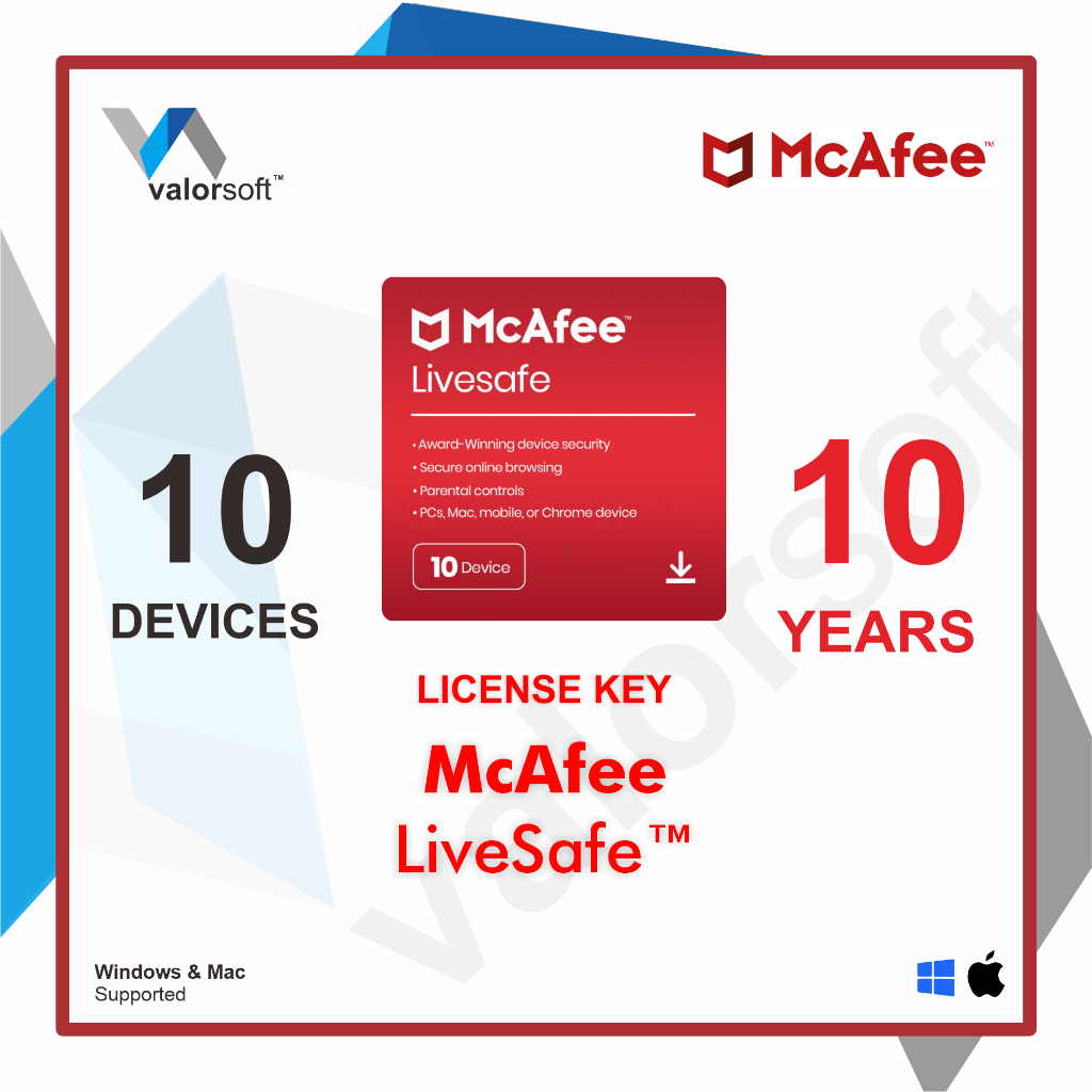 Jual MCAFEE LIVESAFE | ANTIVIRUS PC | ANTIVIRUS MAC | ORIGINAL | 10 ...