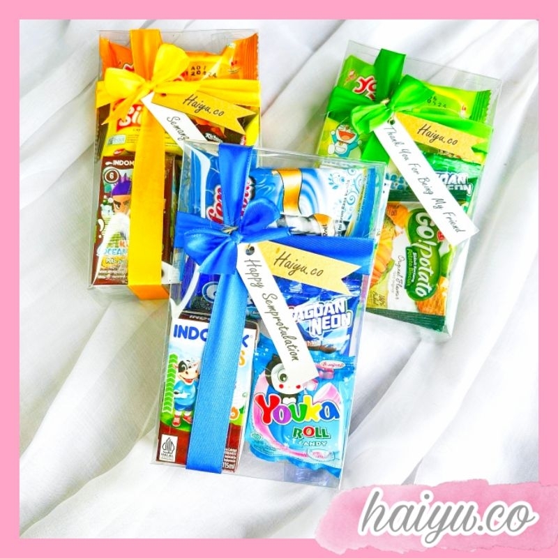 Jual [READY] Gift Snack Box Transparan Hampers Snack Box Susu Mika ...