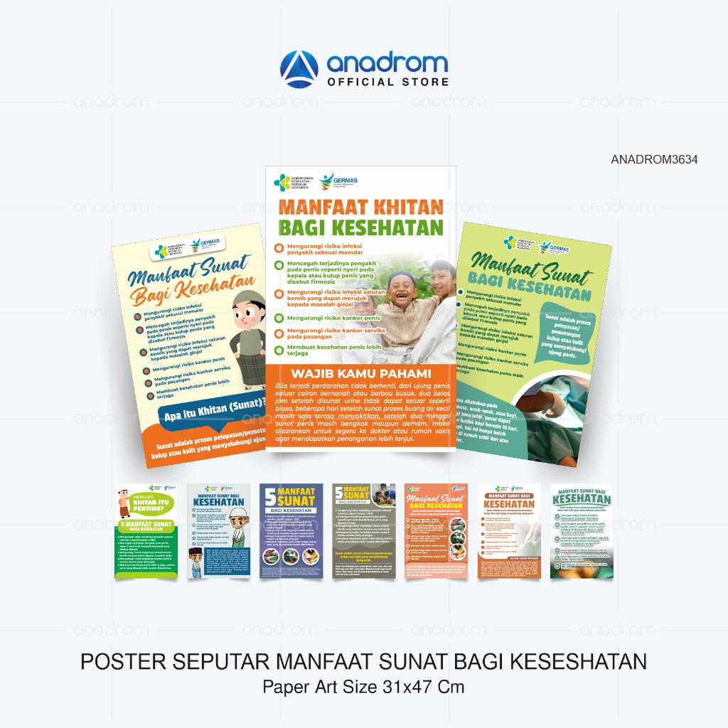 Jual Poster Seputar Manfaat Sunat Bagi Kesehatan | Poster Promosi ...