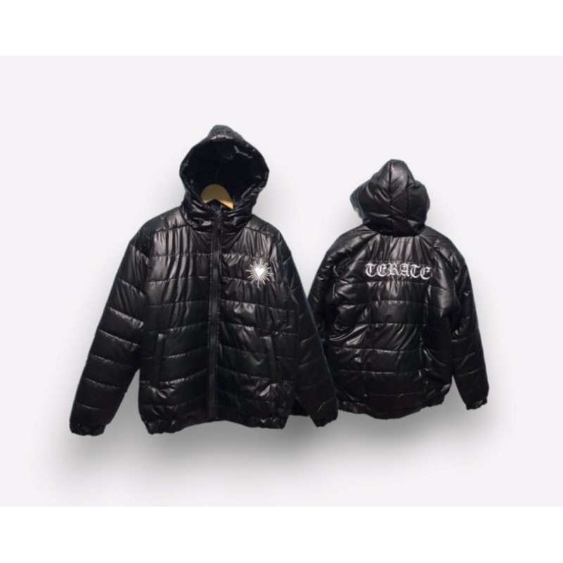 Jual JAKET PUFFER PARASIT SILVER ALUMUNIUM BUNGLON TEBAL POLOS ...