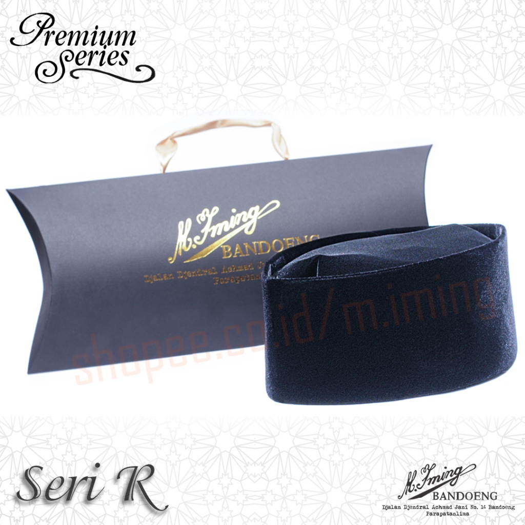 Jual M IMING BANDOENG Peci Hitam Seri R & R AC | Shopee Indonesia