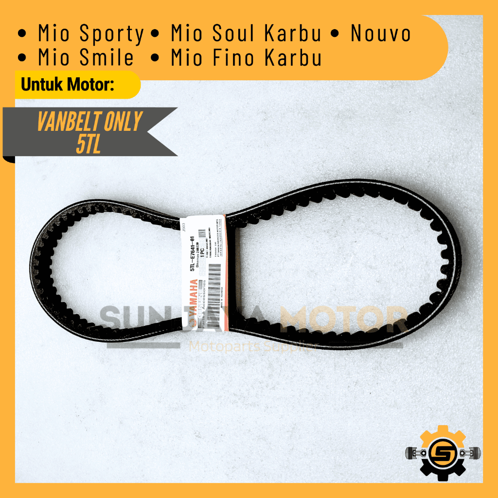 Jual Vanbelt Only 5TL Sabuk Belt CVT Kualitas Original Yamaha Mio ...