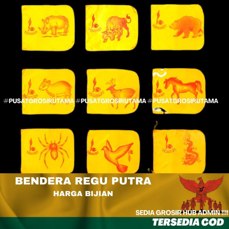 Jual Bendera regu pramuka putra harimau rajawali elang cobra macan ...