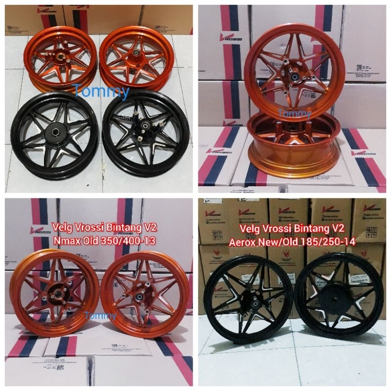 Jual Velg Vrossi Bintang Nmax Old Aerox New Pelek V Rossi Orbit V2 Aerox Nmax 150 155 | Shopee ...