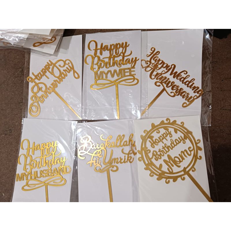 Jual Topper Happy anniversary / Topper happy birthday | Shopee Indonesia
