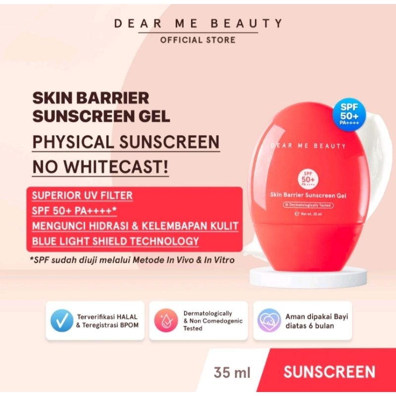 Jual DEAR ME BEAUTY SKIN BARRIER SUNSCREEN GEL | Shopee Indonesia