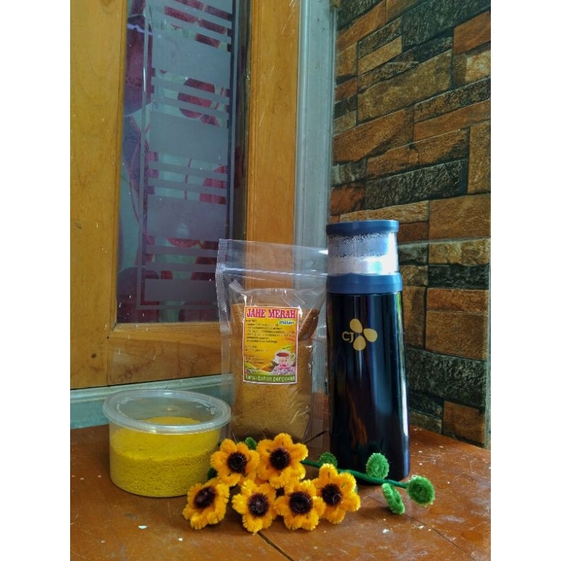 Jual Jahe Merah Instan Bubuk Minuman Jamu Tradisional 100% Asli Sari ...