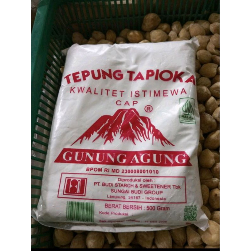 Jual tepung tapioka cap gunung agung 500grm | Shopee Indonesia