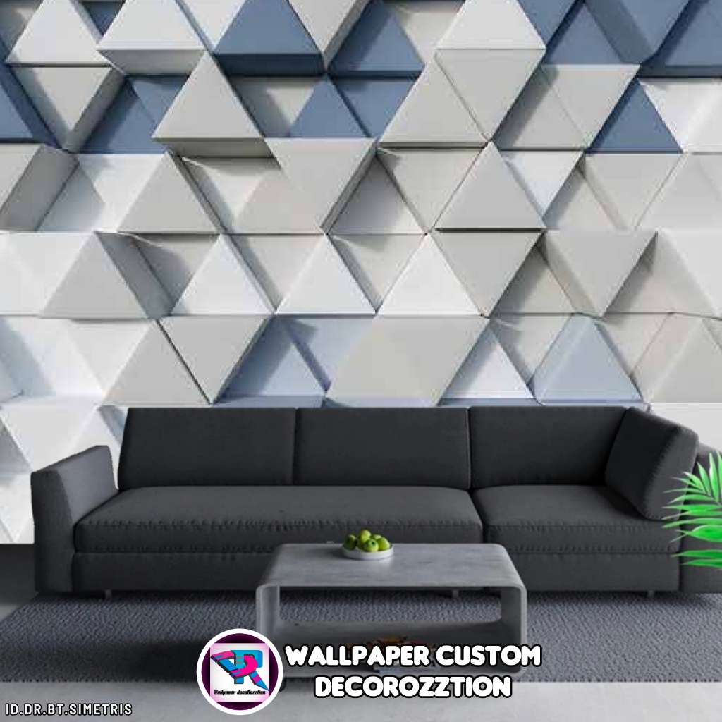 Jual wallpaper diding 3d wallpaper custom hexagon wallpaper keren ...