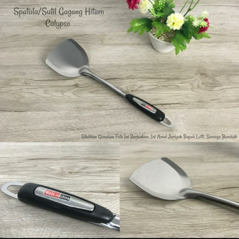 Jual SUTIL STAINLESS GAGANG HITAM | Shopee Indonesia