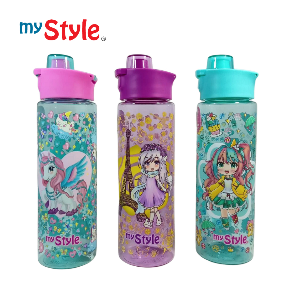 Jual My Style TM 1174 Chibi Series Drink TRITAN Bottle 750ml for Girls ...