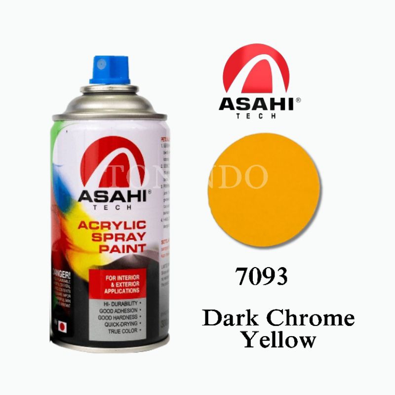 Jual Cat Semprot ASAHI 7093 Dark Chrome Yellow Cat Spray Paint | Shopee ...