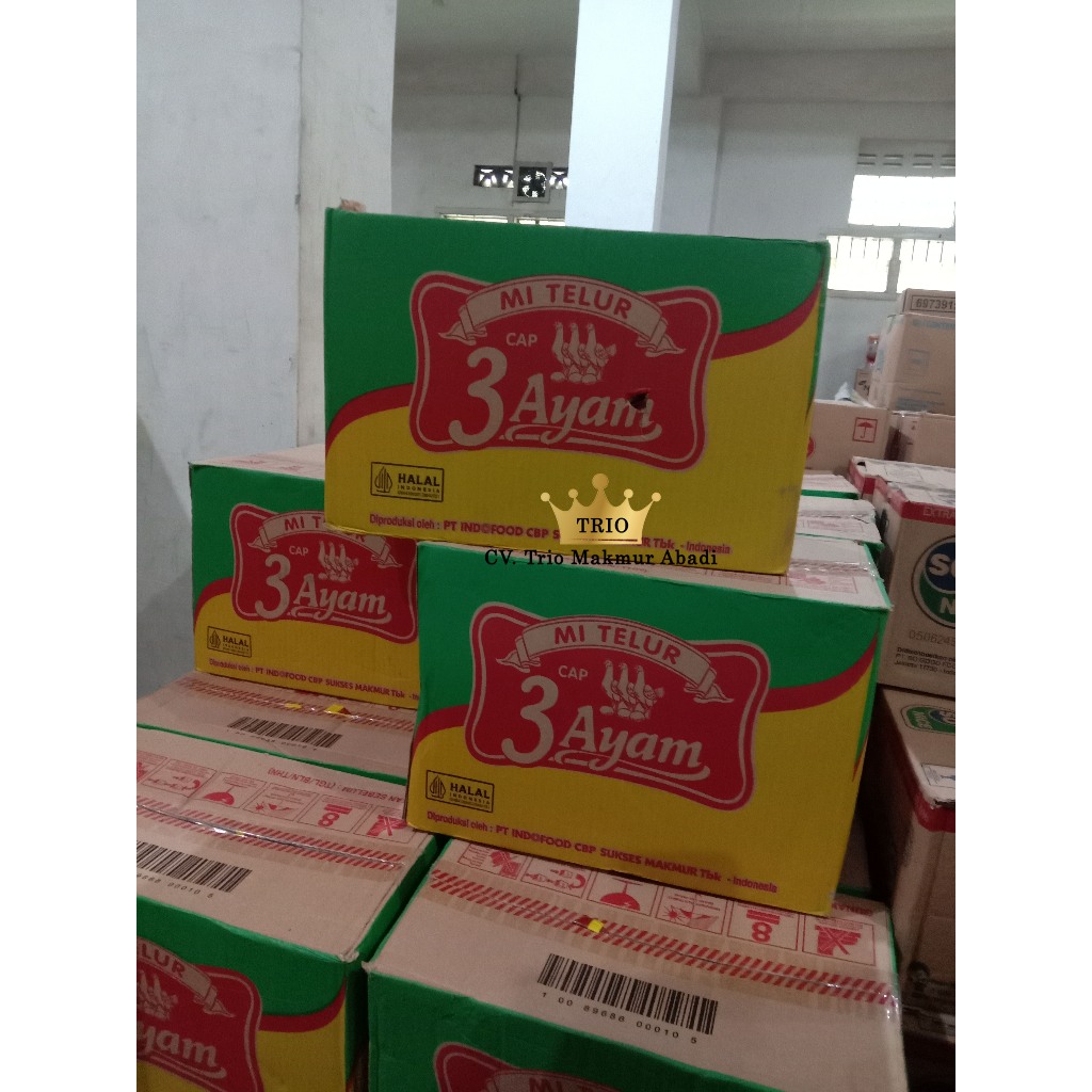 Jual Mie Telur Cap 3 Ayam 120g 1 Dus Isi 24 pcs | Shopee Indonesia