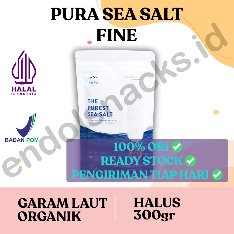 Jual PURA PUREST SEA SALT FINE GARAM HALUS LAUT ORGANIK NATURAL ...
