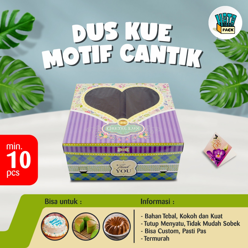 Jual Dus Box Kue Tart / Dus Box Kue / Gretel Lux Ukuran 26 x 26 x 12 cm ...
