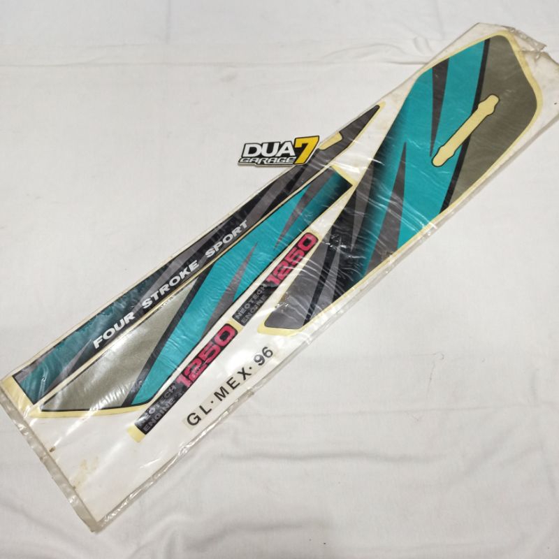 Jual Sticker stiker striping lis body gambar honda GL Max 1996 biru ...