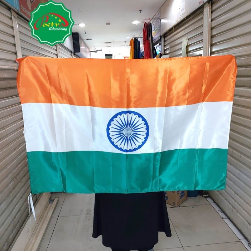 Jual Bendera India 90 cm x 135 cm Bahan Satin | Shopee Indonesia