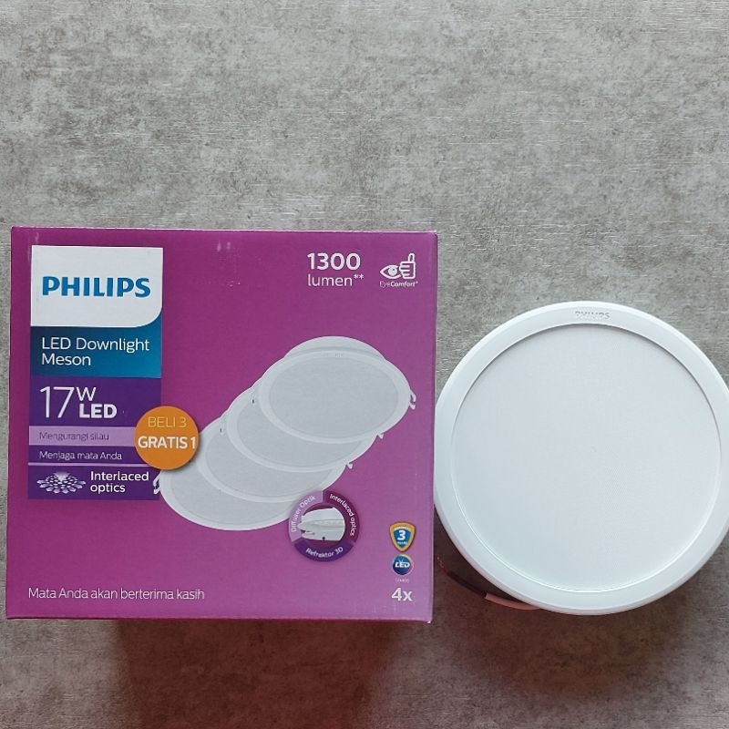 Jual Lampu PHILIPS LED Downlight MESON Pack 17 W Watt 6 Inch Cahaya ...