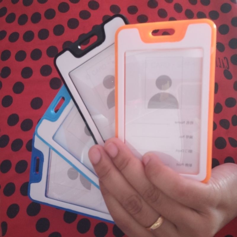 Jual Name tag KAI Yoyo id card putar list dan id card holder vertical 2 ...