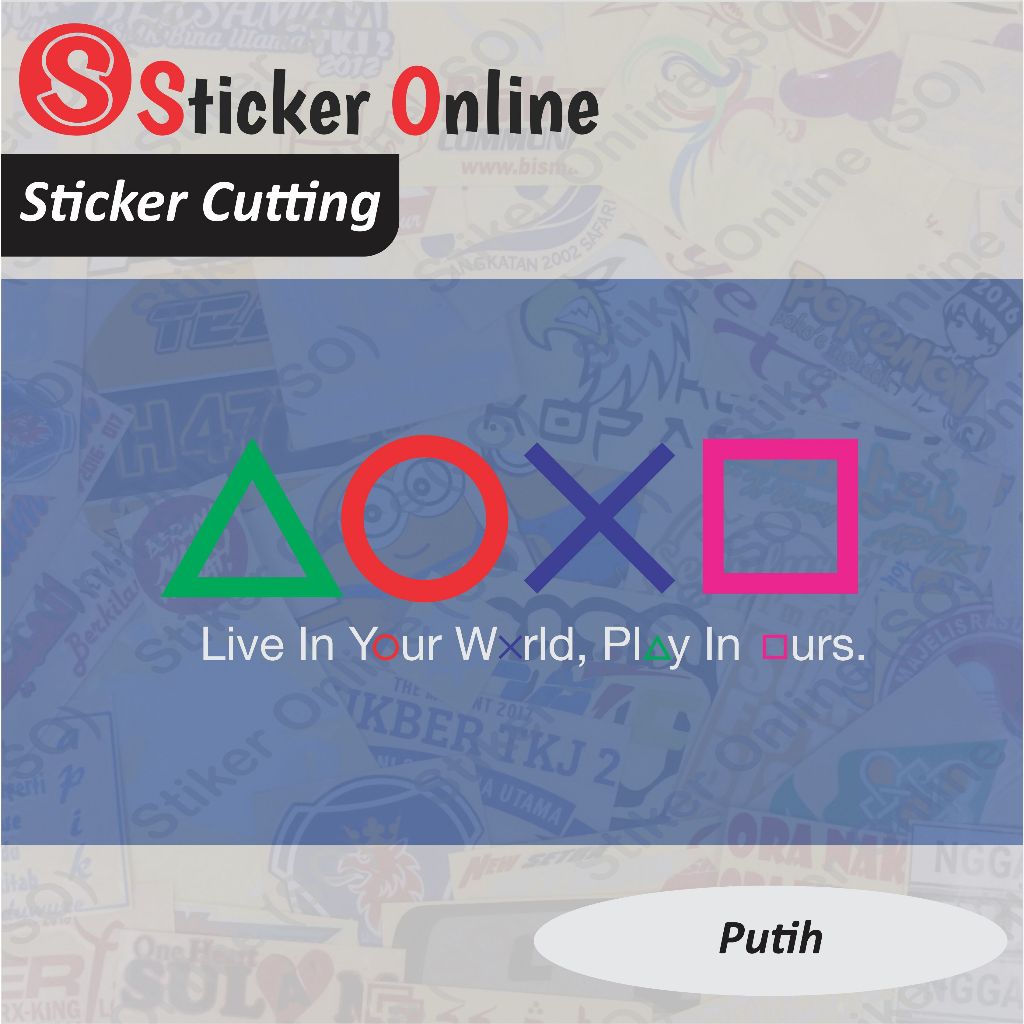 Jual Stiker Tombol Stick PS Game | Sticker Cutting Game Console Motor ...