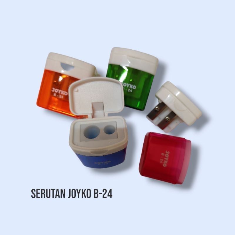 Jual serutan pensil / rautan joyko 2 lubang/ sharpener joyko B-24 ( 1 ...