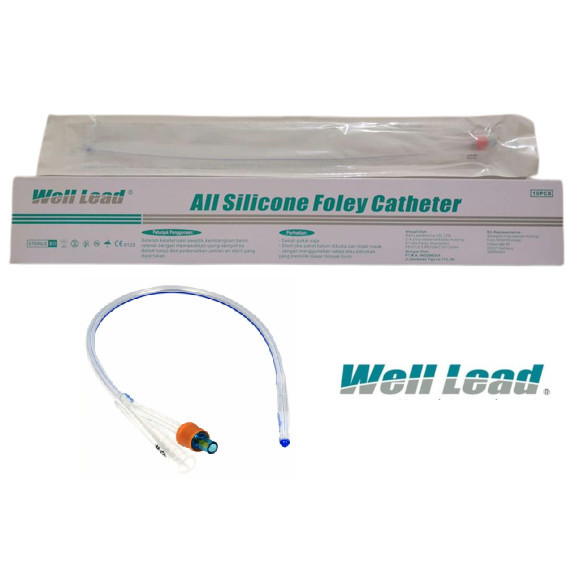 Jual Foley Catheter All Silicone 2 Way Well Lead / Selang Kateter ...