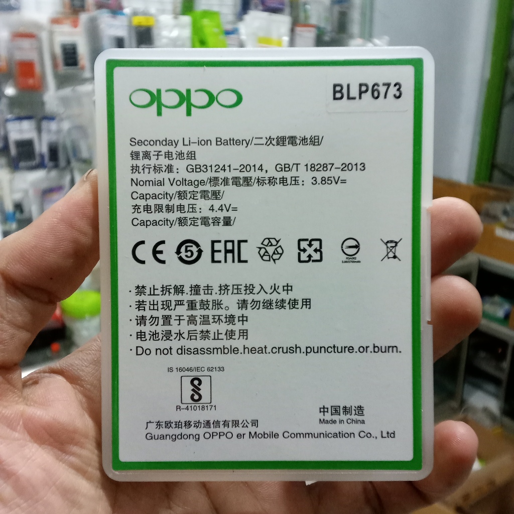 Jual baterai batre oppo a5s_a7 original 100% | Shopee Indonesia