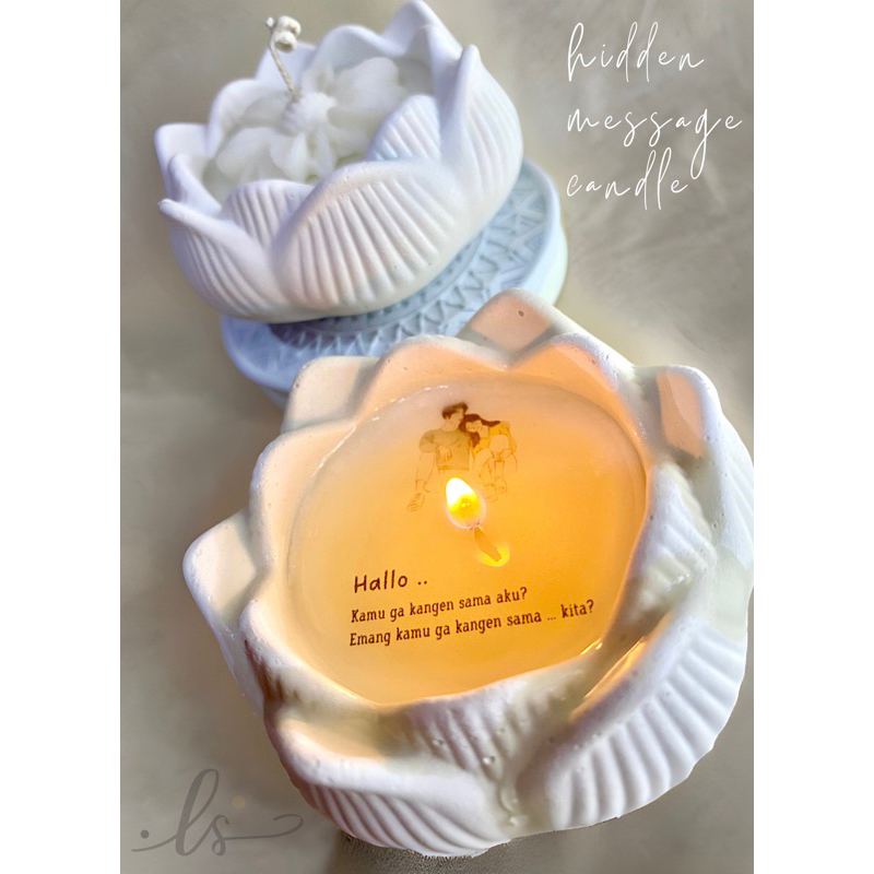 Jual Custom Secret Message Candle by La Sheena | Scented Candle Aromatherapy | Shopee Indonesia
