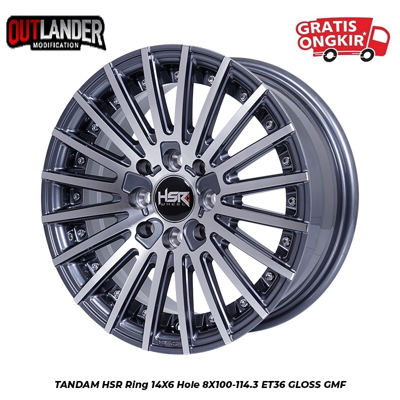 Jual Velg Racing Hsr Tandam R14 Baut 4 Grey Polish Avanza Xenia Latio Ignis Sirion Etios Brio ...
