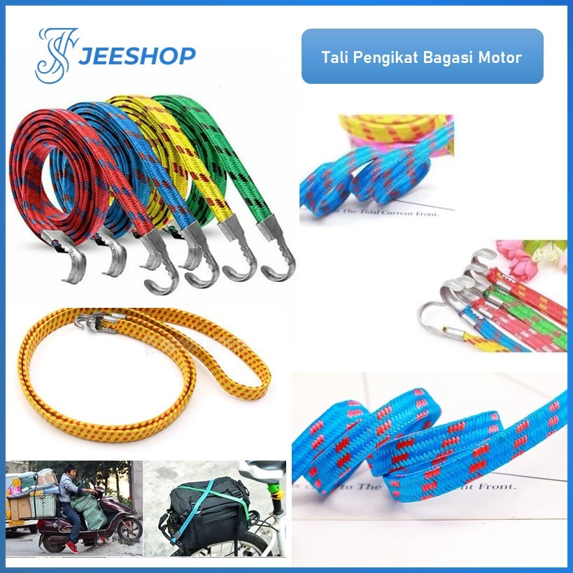 Jual Tali Bagasi Motor Elastis 1-3 Meter Tali Karet Kuat Pengikat ...