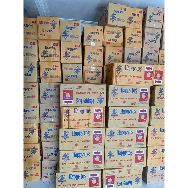 Jual Happy tos Merah 140gram (1 dus isi 16pack) | Shopee Indonesia