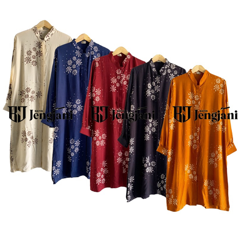 Jual Tunik Batik Shibori Jumputan Encim | Dress Batik Encim | Shopee ...