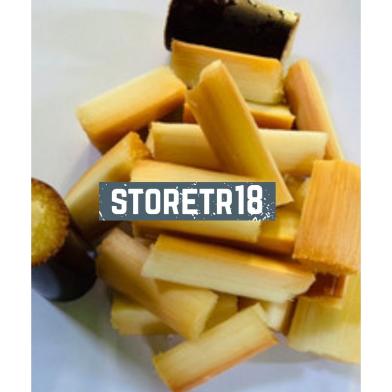 Jual Tebu Hitam Tebu Ireng Tebu Wulung Sudah Kupas Paket 250 Gram ...