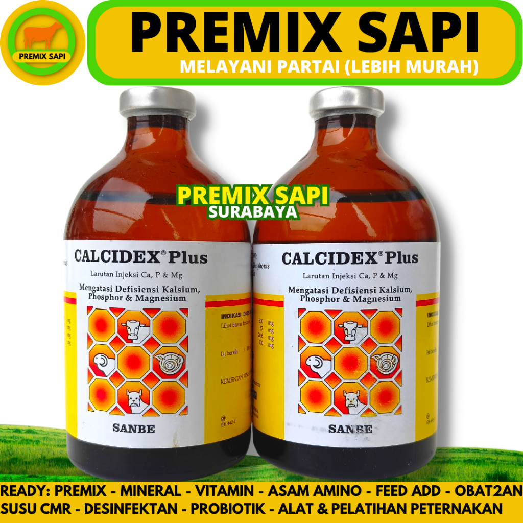 Jual CALCIDEX PLUS 100 ML - Obat sapi kerbau kambing domba lumpuh ...