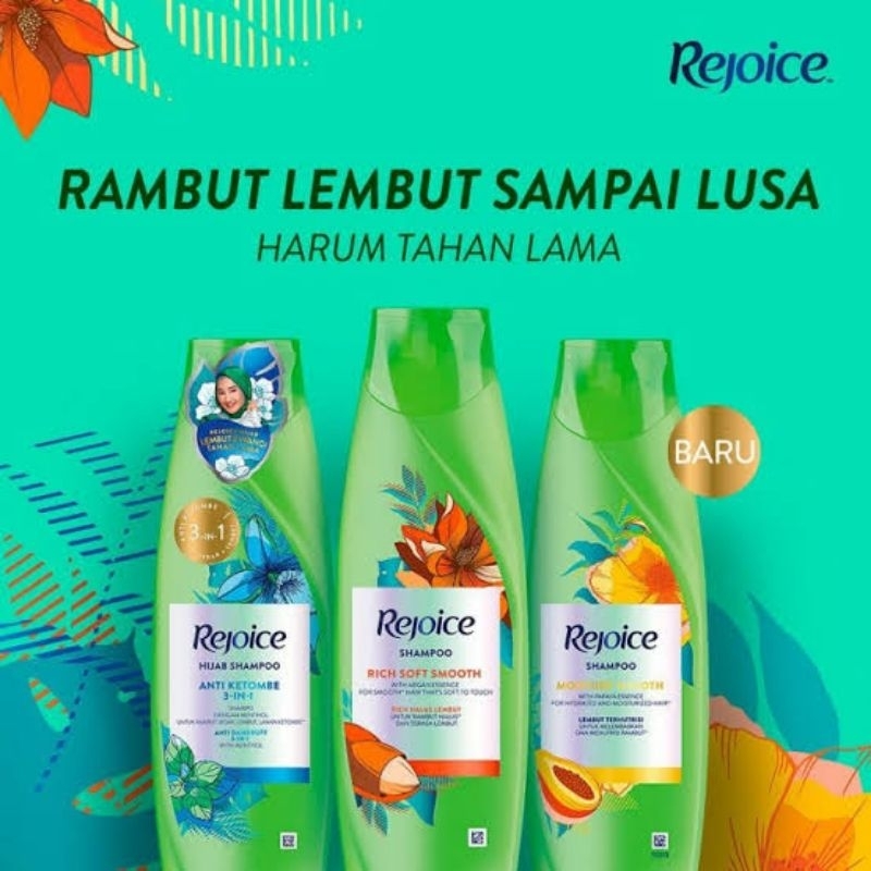 Jual REJOICE SHAMPOO & CONDITIONER RICH SOFT SMOOTH ANTI KETOMBE KOREAN LAVEMDER BLOOM | Shopee ...
