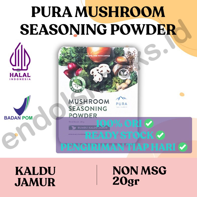 Jual PURA SEASONING KALDU JAMUR ASLI KALDU MPASI NON MSG TANPA GULA ...