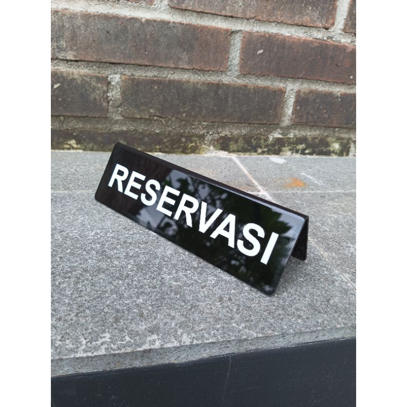 Jual signage akrilik/ reservasi | Shopee Indonesia