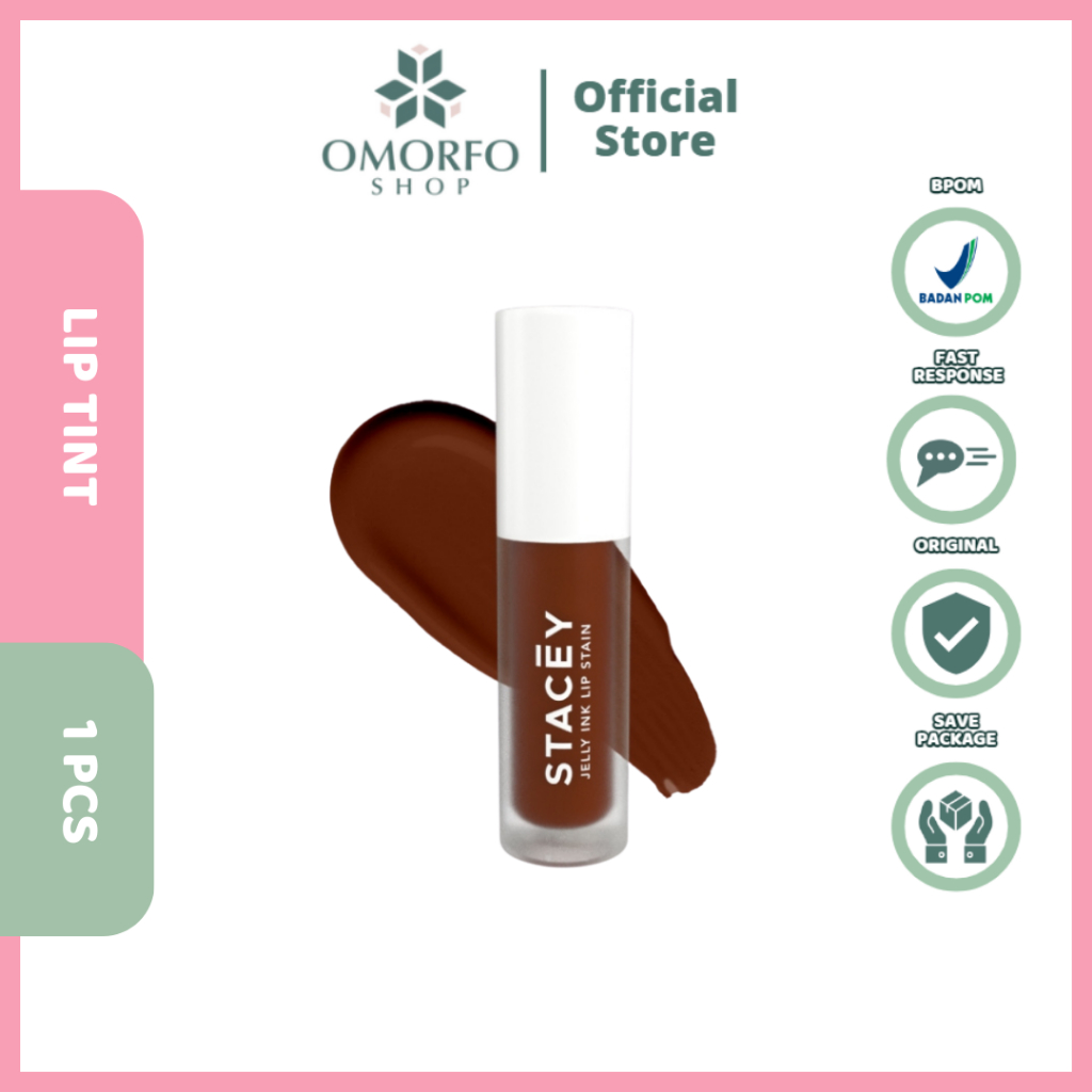 Jual ️Omorfo ️Stacey Jelly Ink Lip Stain - Make up Lip Tint Glossy ...