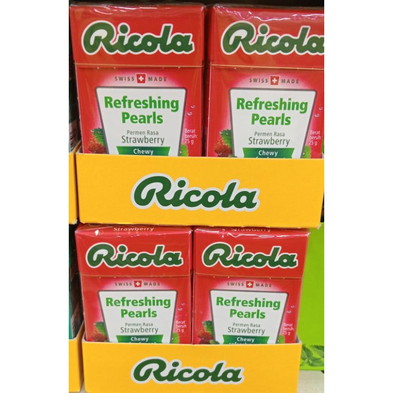 Jual Permen Ricola Refreshing Pearls Rasa Strawberry 25g | Shopee Indonesia