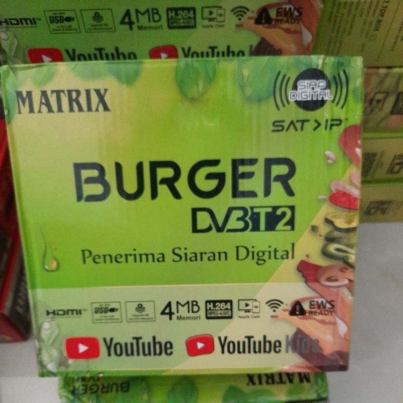 Jual STB MATRIX APPLE KUNING/BURGER SIARAN DIGITAL TV TABUNG/LED ...
