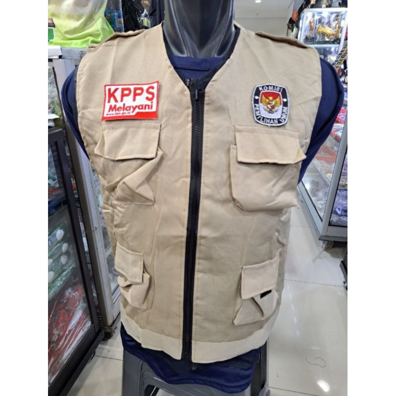 Jual rompi kpps melayani#pps warna cream | Shopee Indonesia