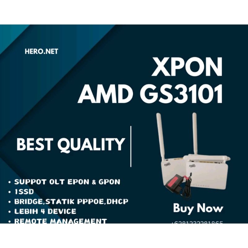 Jual XPON AMD GS3101 EPON GPON + ADAPTOR | Shopee Indonesia