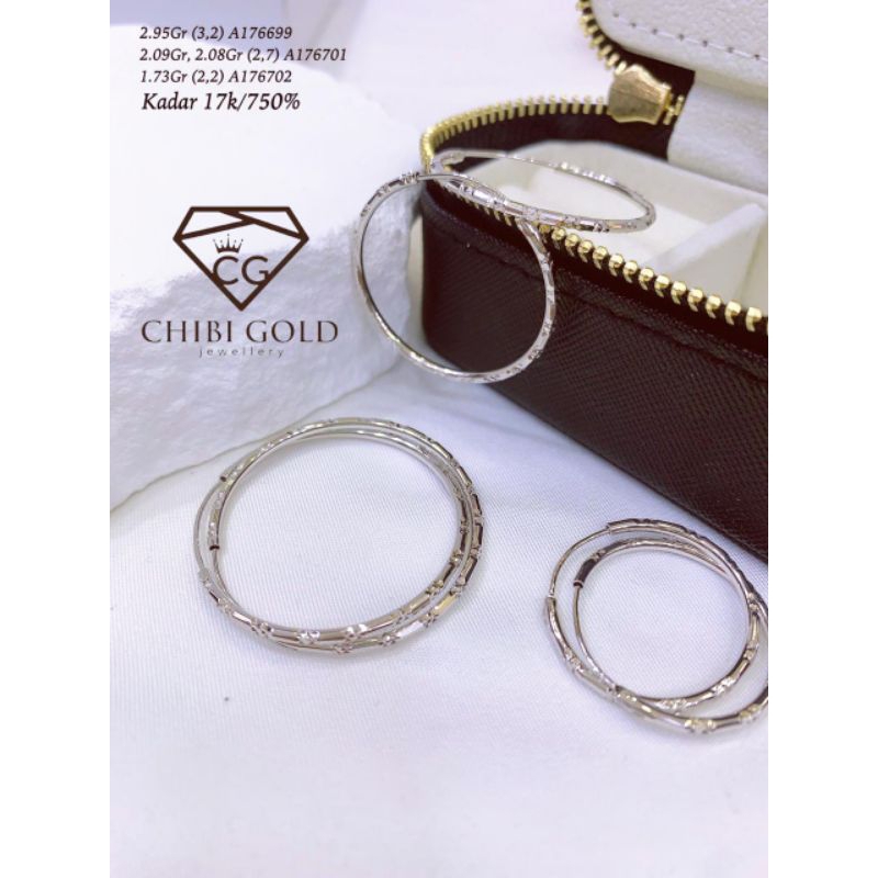 Jual CHIBI GOLD JAWELLERY - Anting Gipsy emas 750 kadar 17k - chibi ...