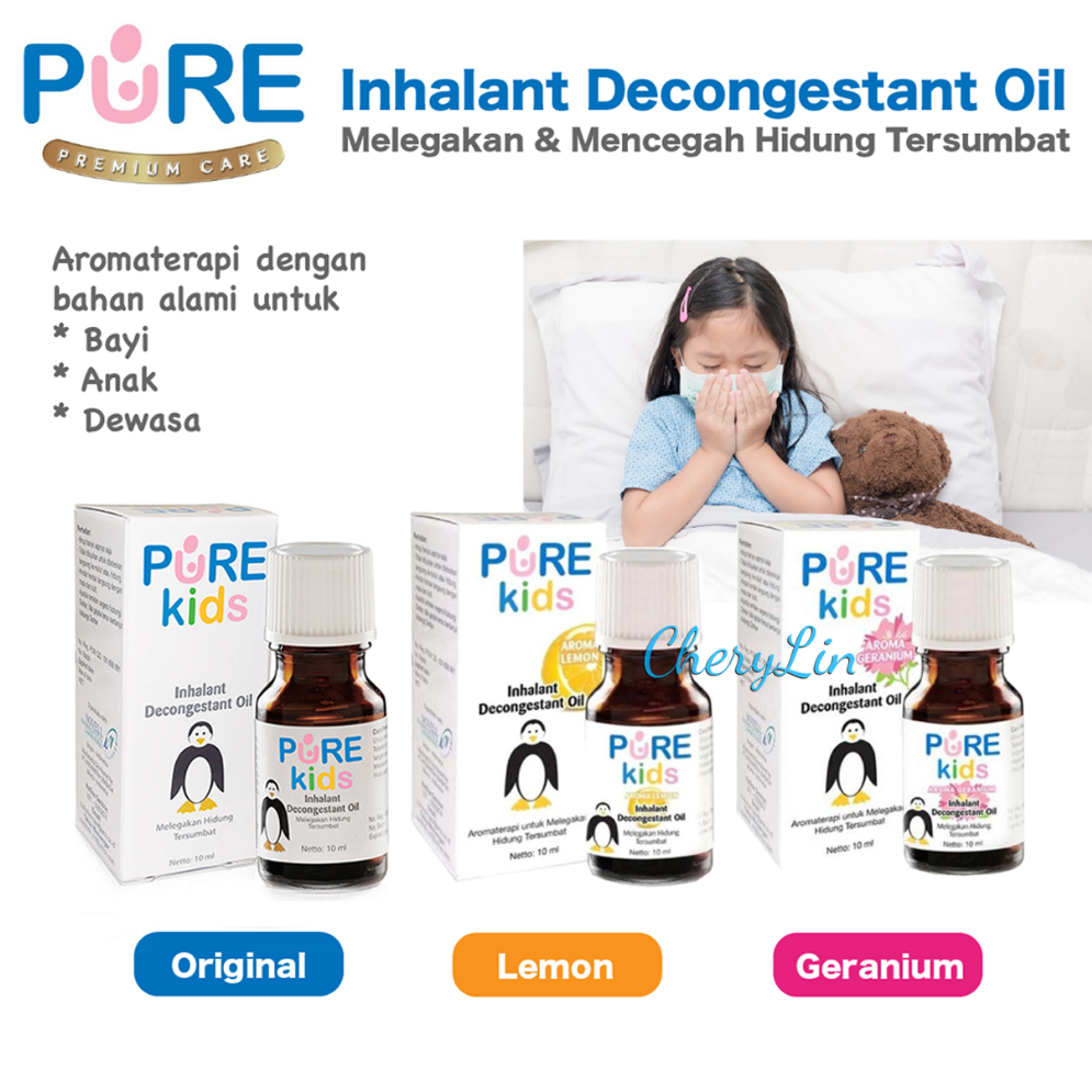 Jual PURE KIDS INHALANT DECONGESTANT OIL [10ML] | Shopee Indonesia