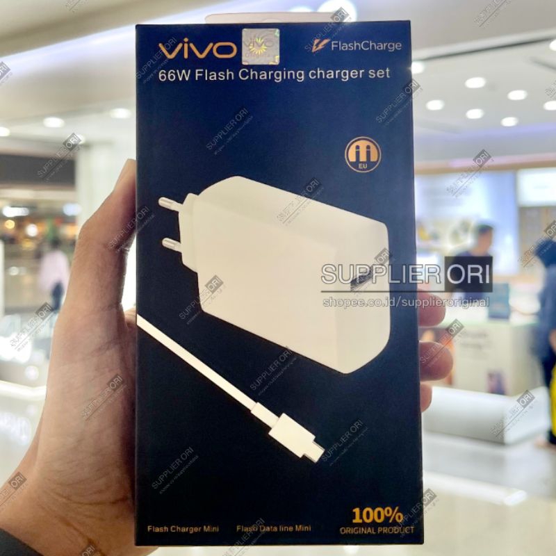 Jual Charger VIVO 66W Original 100% Fast Charging Type C | Shopee Indonesia