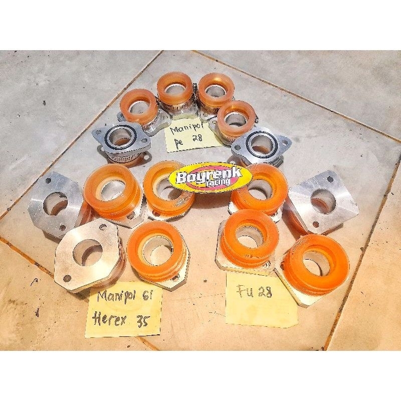 Jual MANIPOL MANIFOL TEFLON INTAKE KARBU PWK 28 30 32 35 38 PNP CB GL MP TIGER - BOYRENK RACING ...