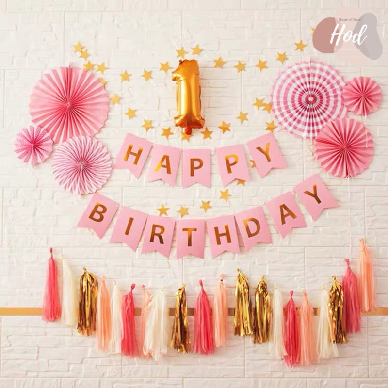 Jual Banner Happy Birthday Banner Ultah Tulisan HBD Segilima Banner ...